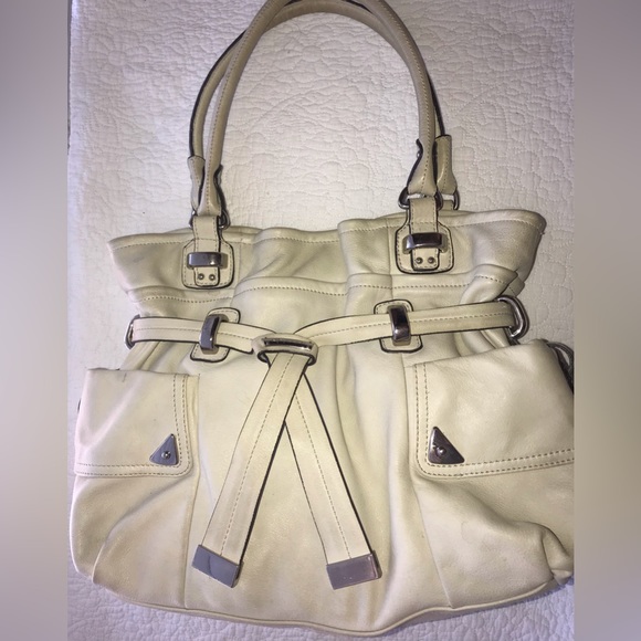 b. makowsky | Bags | Buttery Soft Cream Leather B Makowsky Shoulder Bag ...